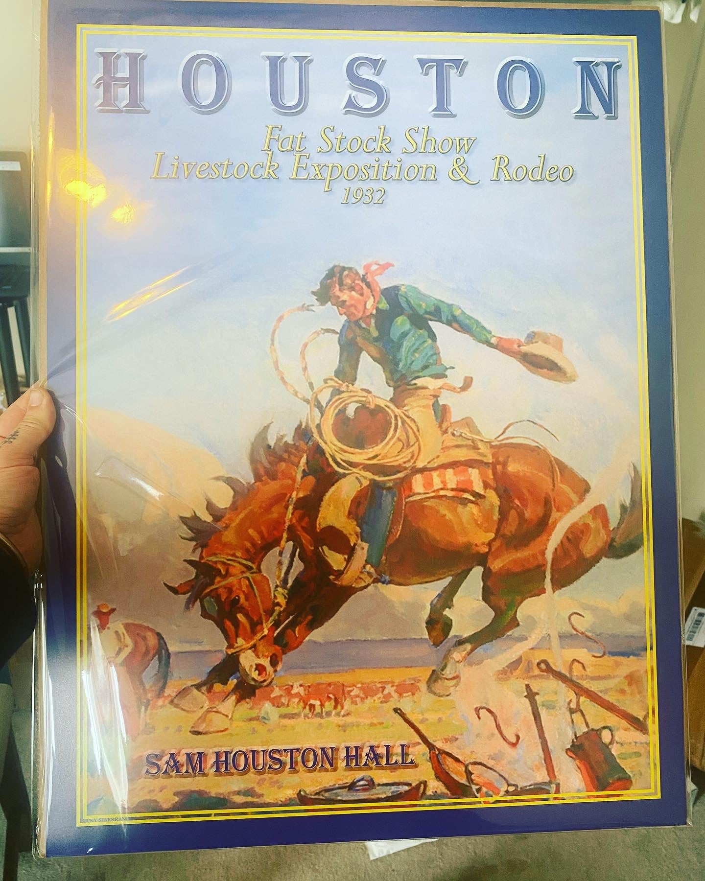 18"x24" Houston 1932 poster print – Danni Jo Designs